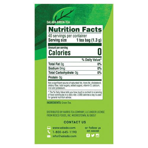 Salada Green Tea | 40 Tea Bags | Salada Tea