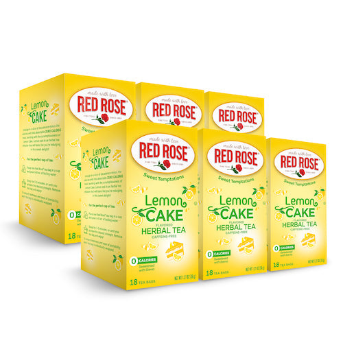 Red Rose Lemon Cake Tea | 18 Tea Bags | Red Rose Tea